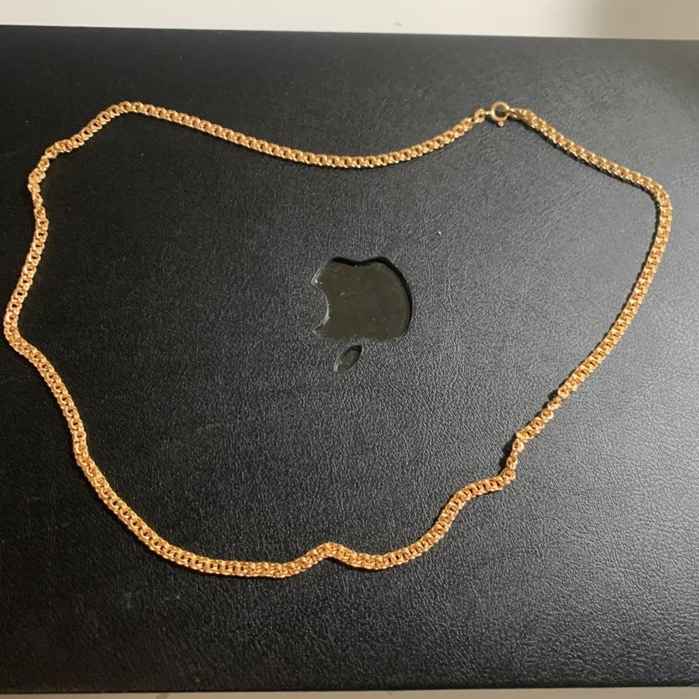 24" Double Link Chain Necklace In 18k Yellow Gold - Gem